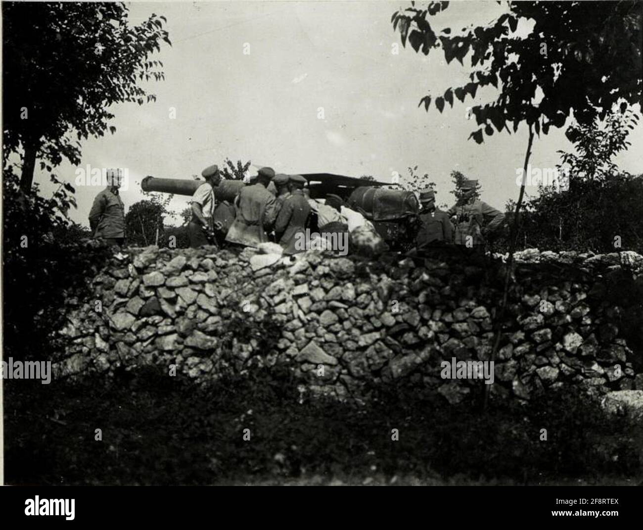 German artillery at Isonzo Stock Photo - Alamy
