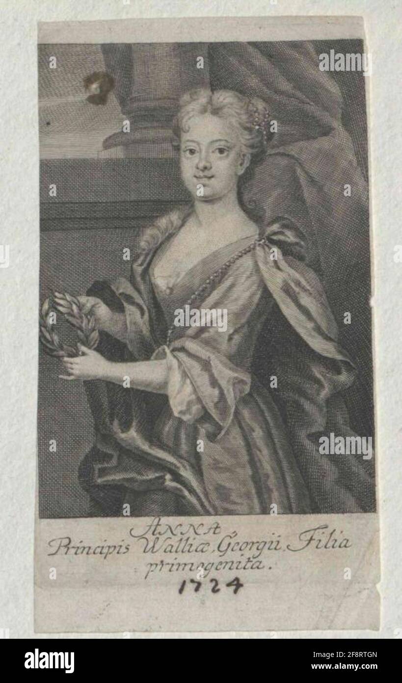 Anna, Princess of England Stecher: Bernigeroth, Martin Stock Photo - Alamy