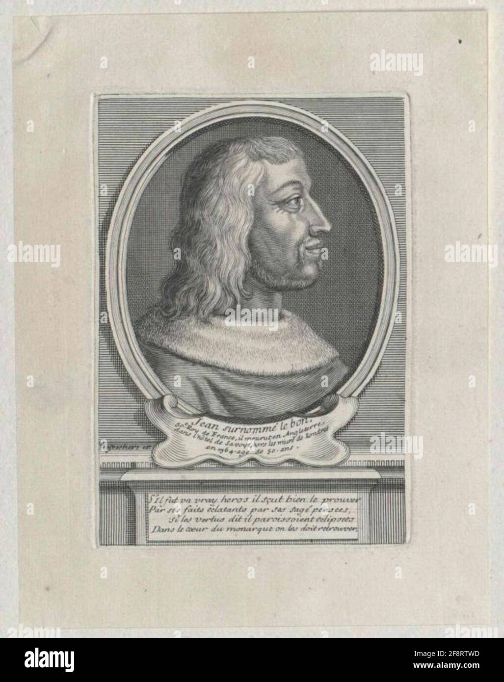 Johann II The good, king of France Stock Photo - Alamy