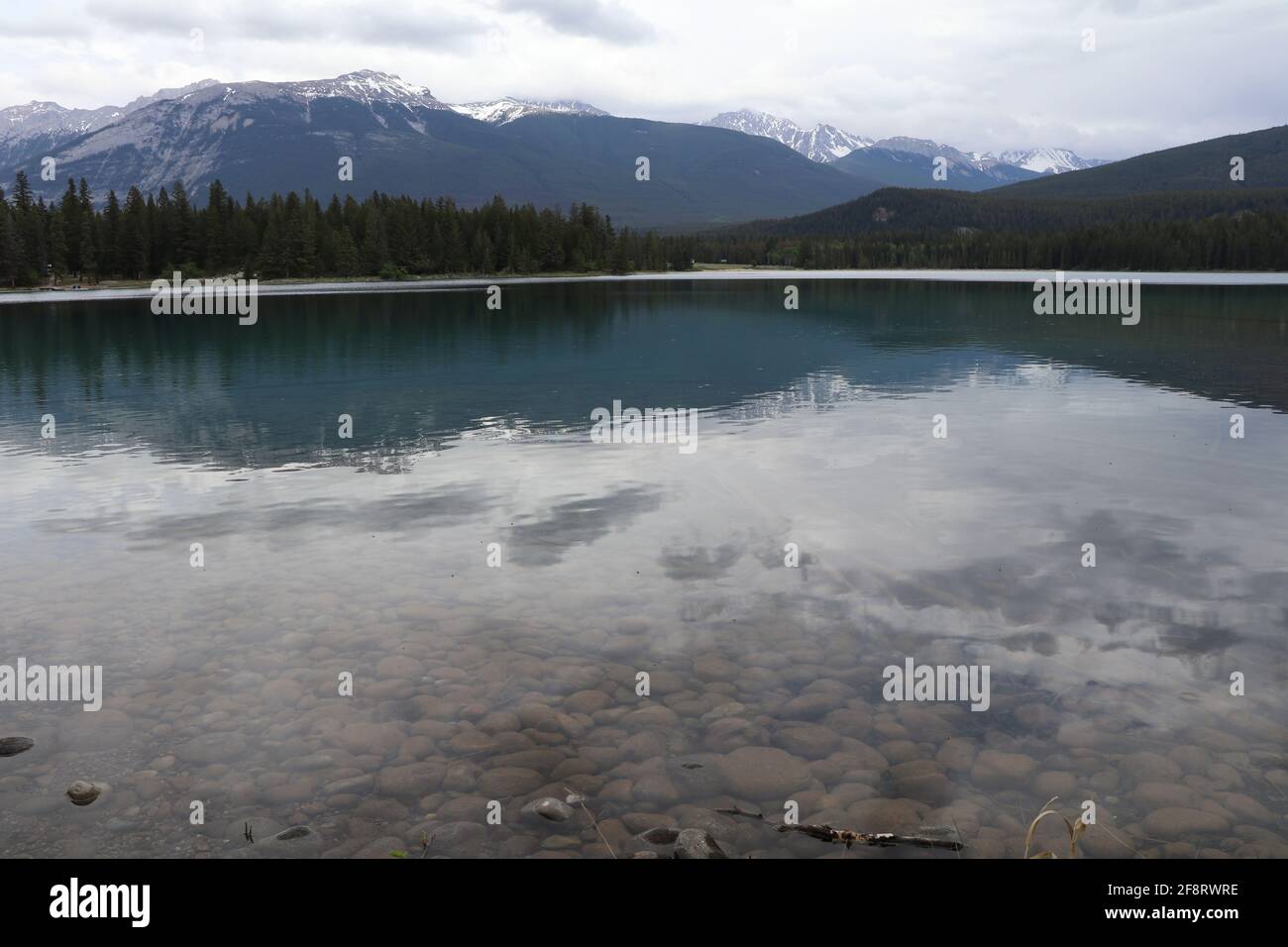 wonderful lake in Alberta Canada Stock Photo - Alamy