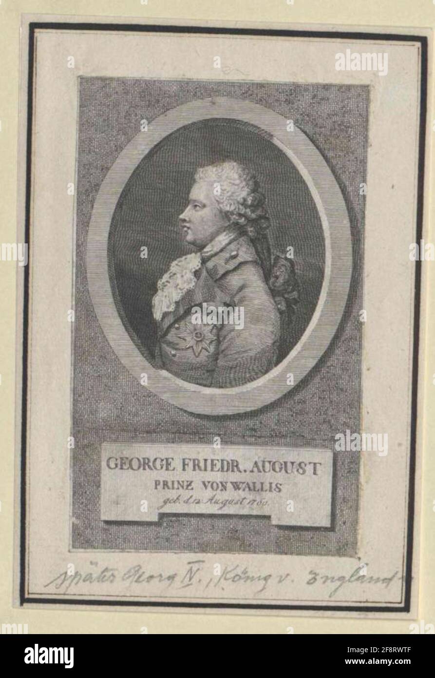 Georg IV., King of England Stock Photo - Alamy