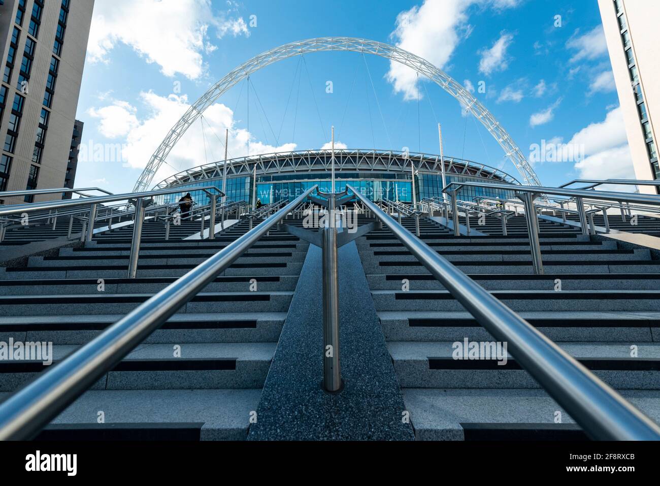 London, UK. 15 April 2021. A general view of the soon to be completed ...
