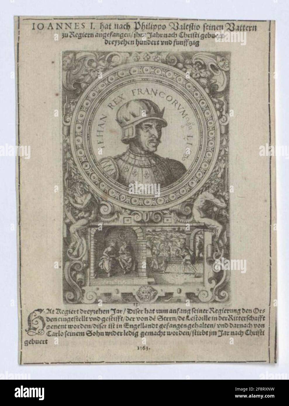 Johann II The good, king of France Stock Photo - Alamy