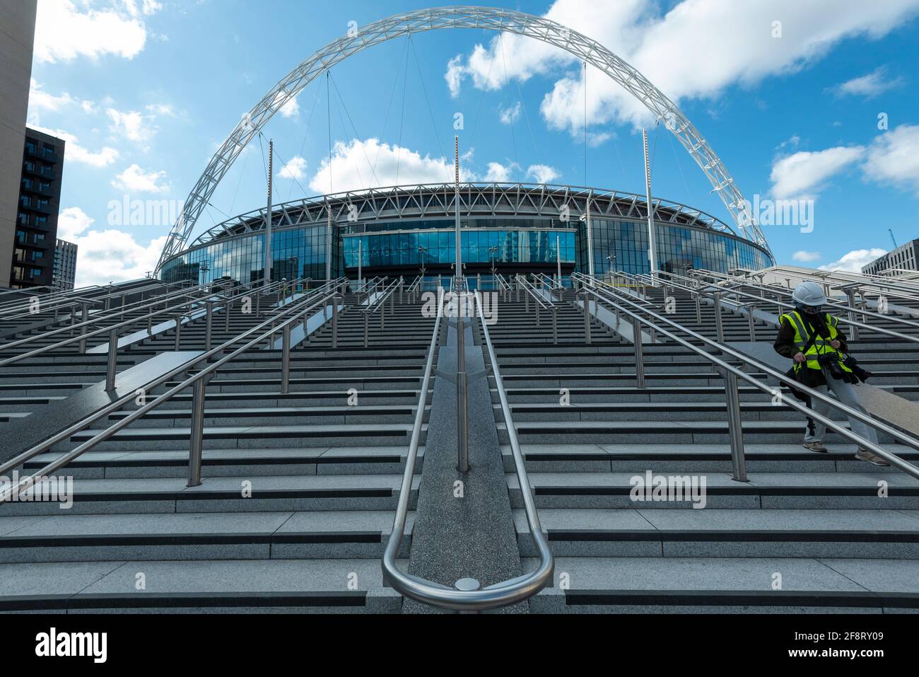 London, UK. 15 April 2021. A general view of the soon to be completed ...