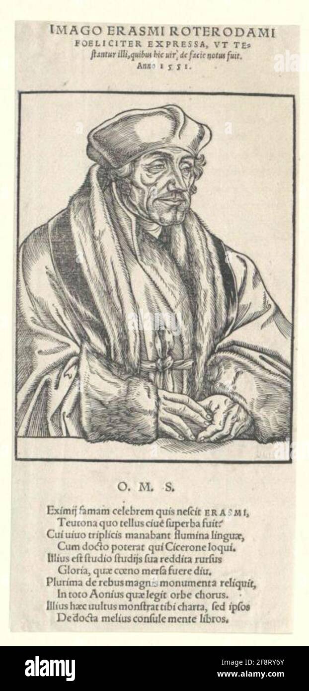 Erasmus of Rotterdam Stock Photo - Alamy