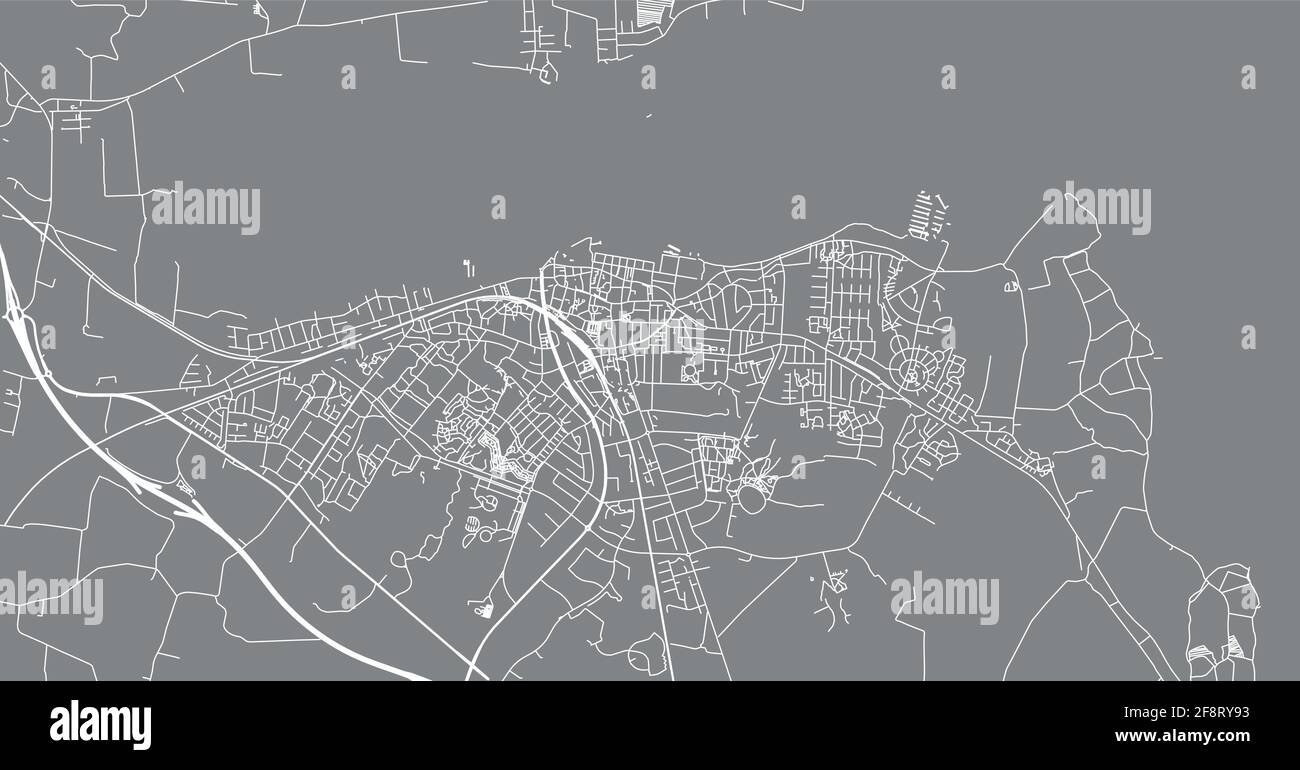 Urban vector city map of Holbaek, Denmark Stock Vector Image & Art - Alamy