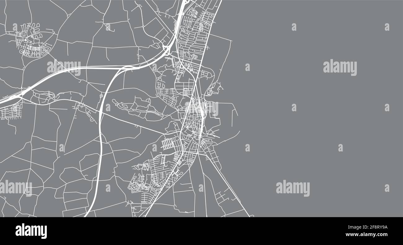 Urban vector city map of Koge, Denmark Stock Vector Image & Art - Alamy