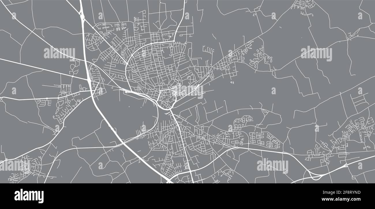 Vector map of randers hi-res stock photography and images - Alamy