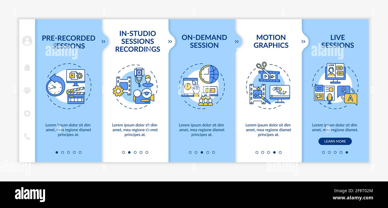 Remote event content onboarding vector template Stock Vector Image ...