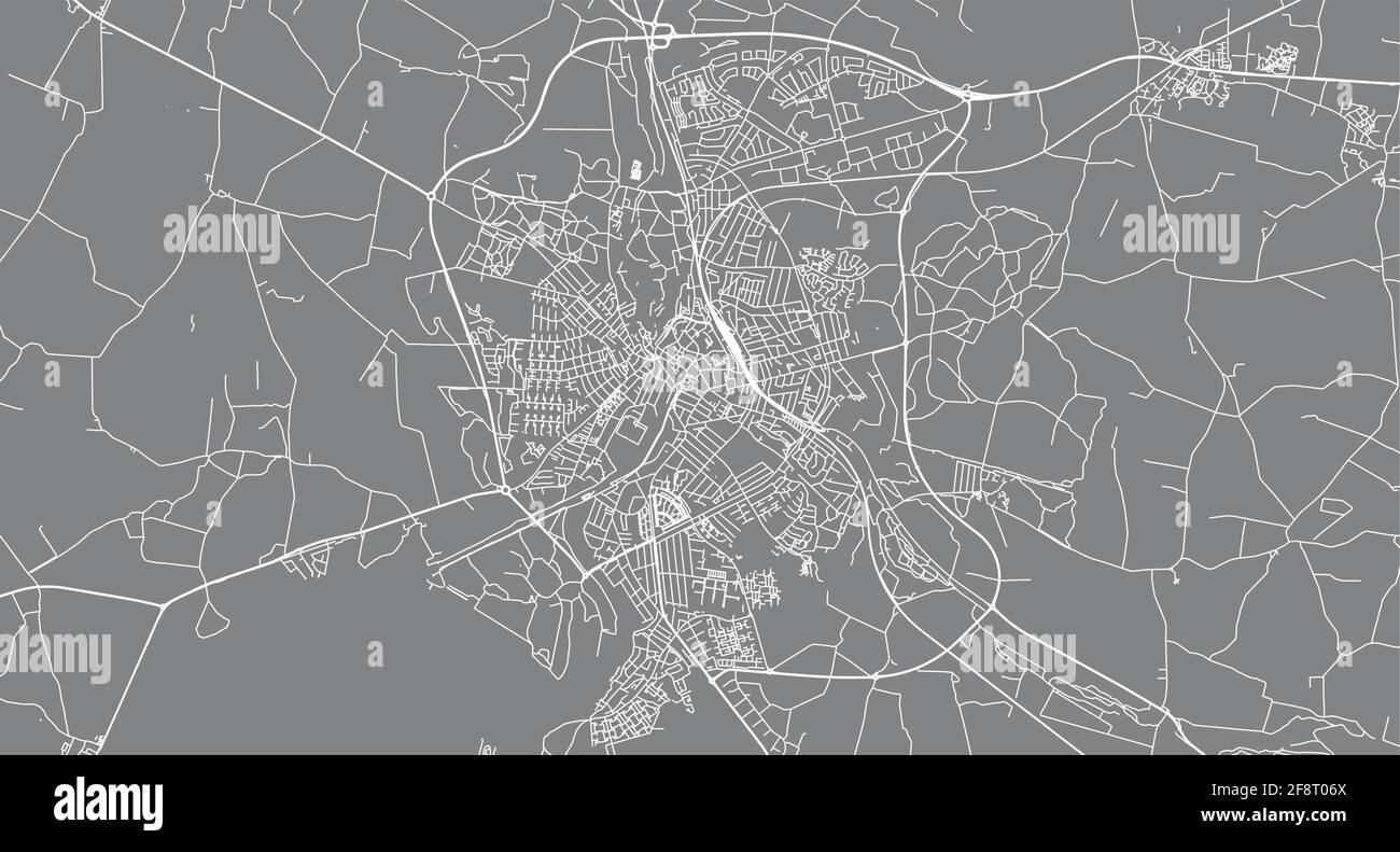 Urban vector city map of Naestved, Denmark Stock Vector Image & Art - Alamy