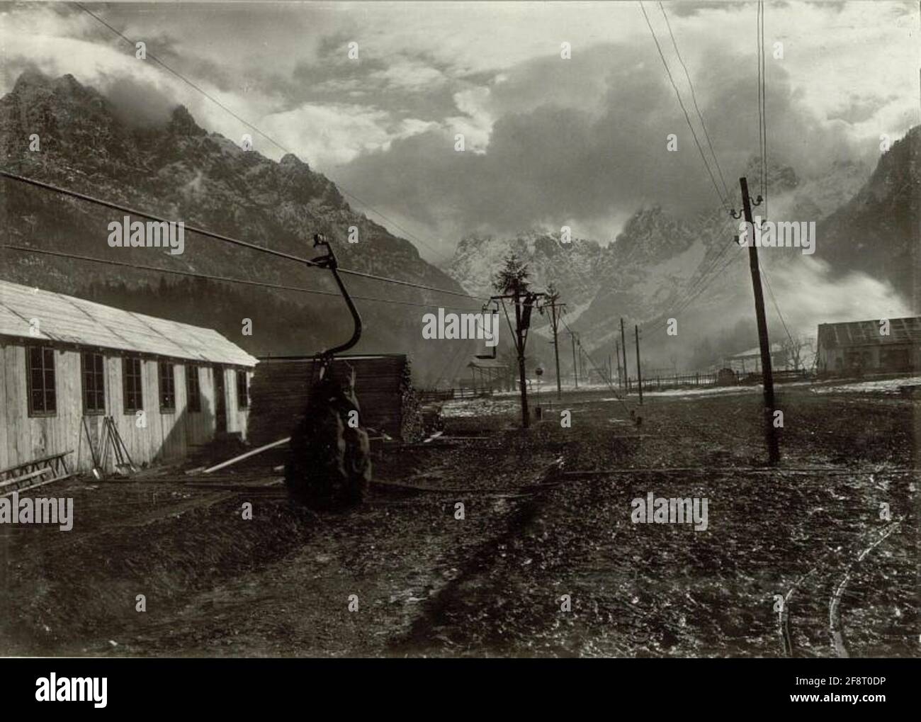 Traffic node Kranjska Gora (Kronau), cable car station Stock Photo - Alamy