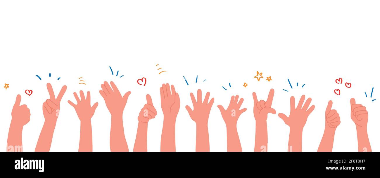 Human hands clapping. applaud hands. vector illustration in flat style Stock Vector Image & Art ...