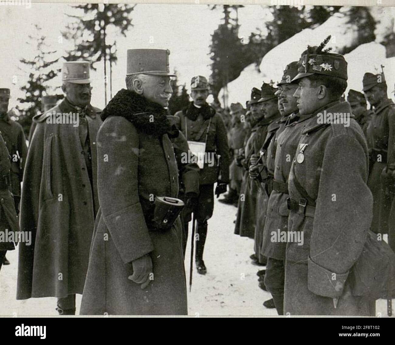 Inspecting the J. Regiment No.14.Schricht Excellence Conrad v.ötzendorf ...