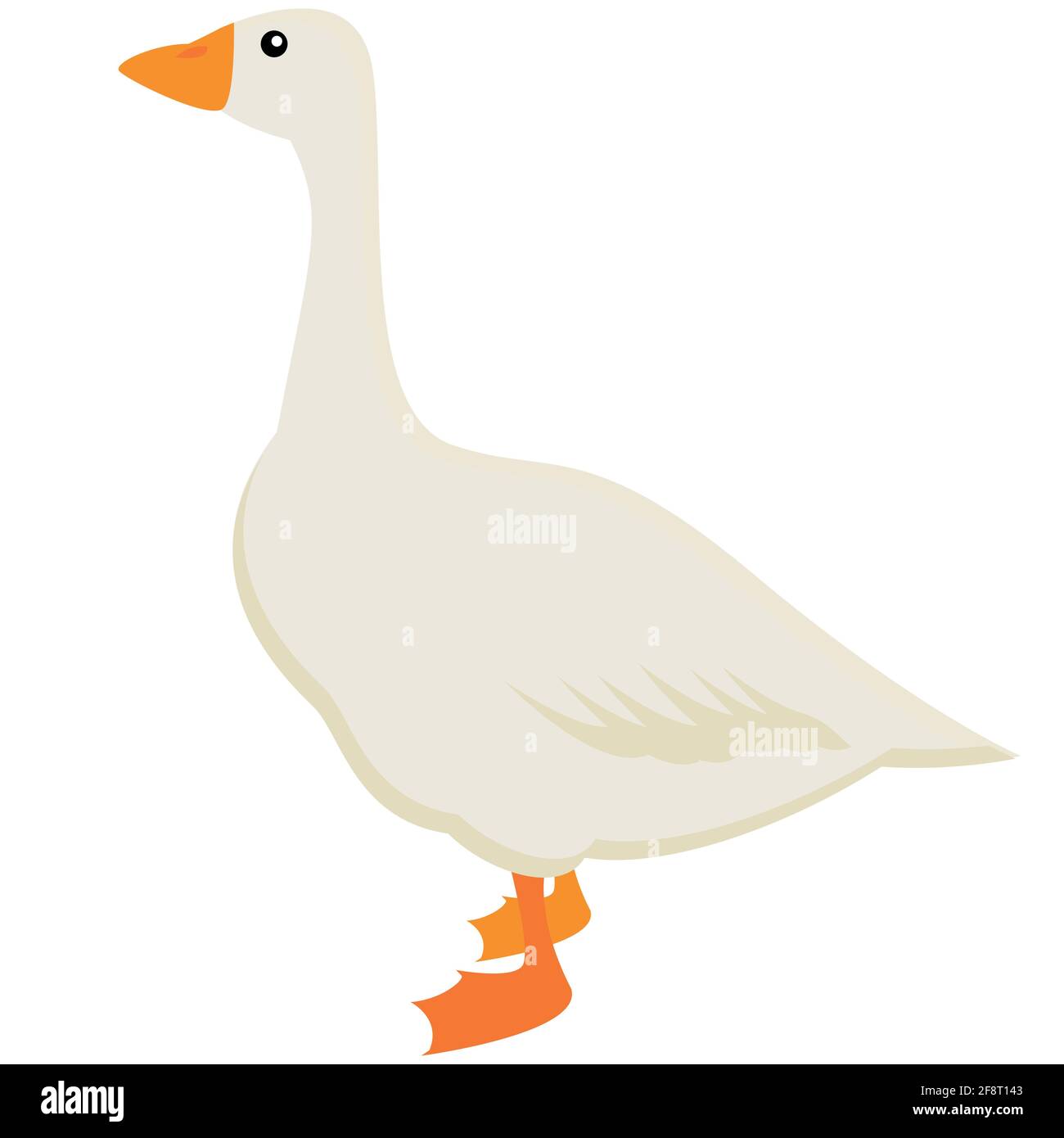 Goose poultry icon flat design vector image Stock Vector Image & Art ...