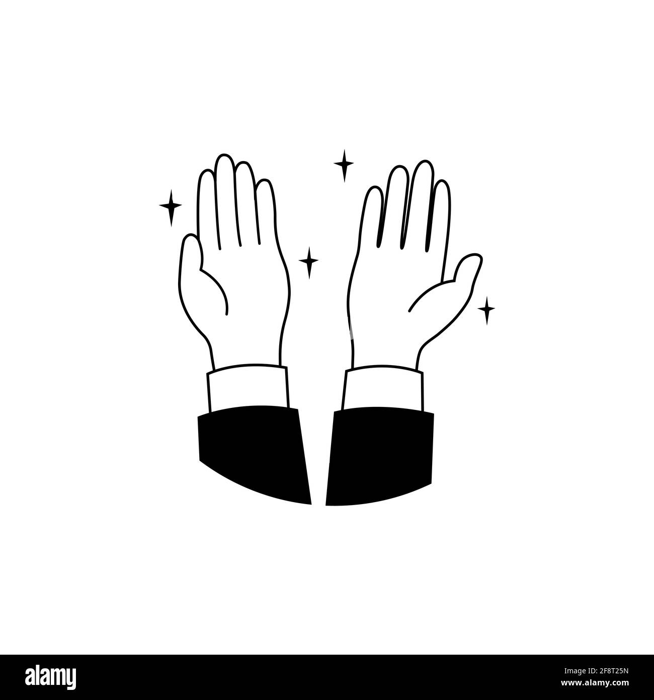 Hand washing icon. Clean hands. Vector illustration isolated on white ...