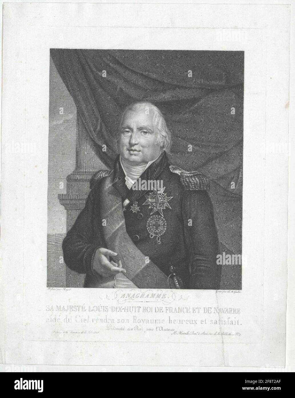 Ludwig Xviii., King of France Stock Photo - Alamy