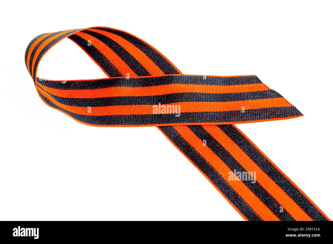St George's ribbon isolated on white background. 9 May Victory day ...