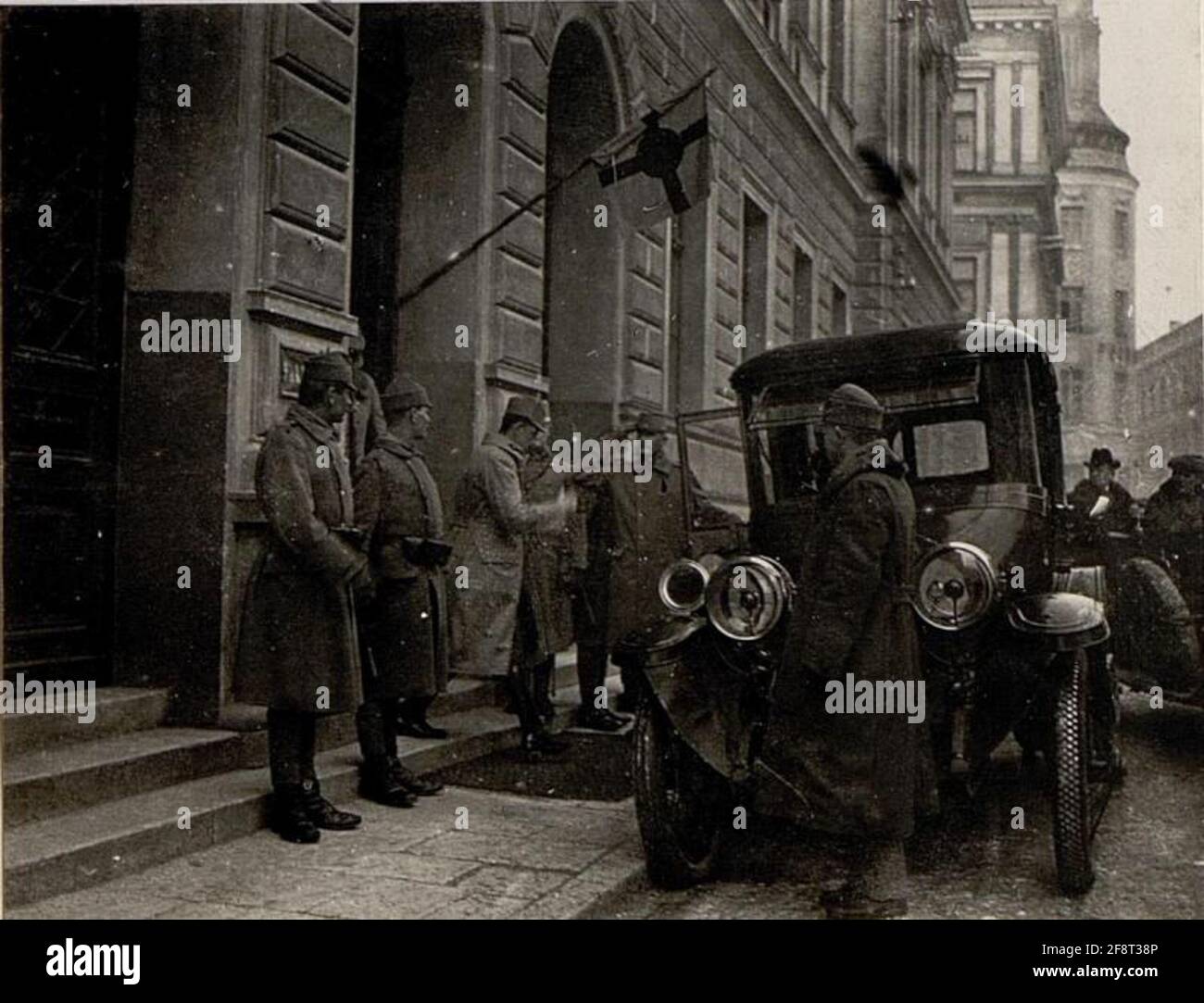 Archduke Franz Karl Salvator when leaving the command building Stock ...