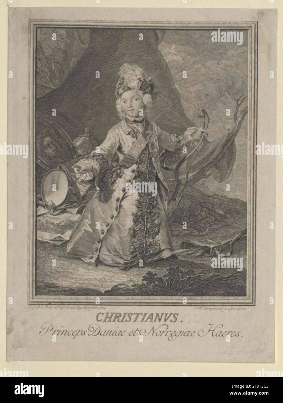 Christian VII., King of Denmark Stock Photo - Alamy