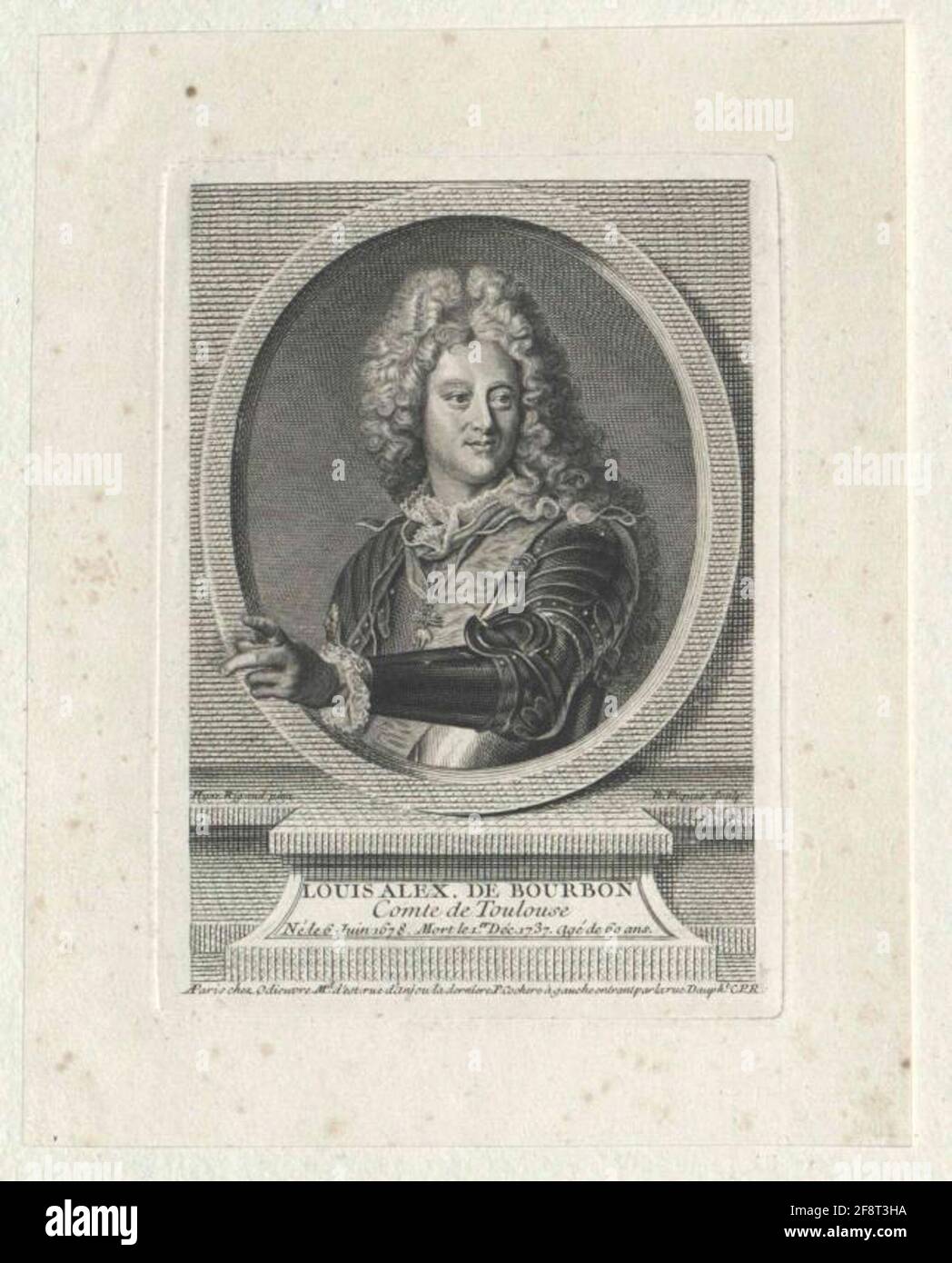 Bourbon, Count of Toulouse, Louis Alexandre de Stock Photo - Alamy