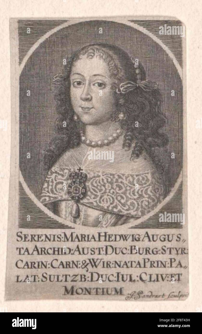 Maria Hedwig Augusta, Pfalzgremänin von Sulzbach Stock Photo - Alamy