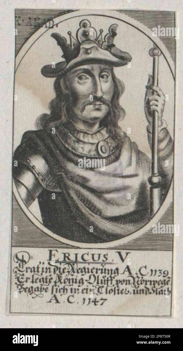 Erik III. Lam, King of Denmark Stock Photo - Alamy