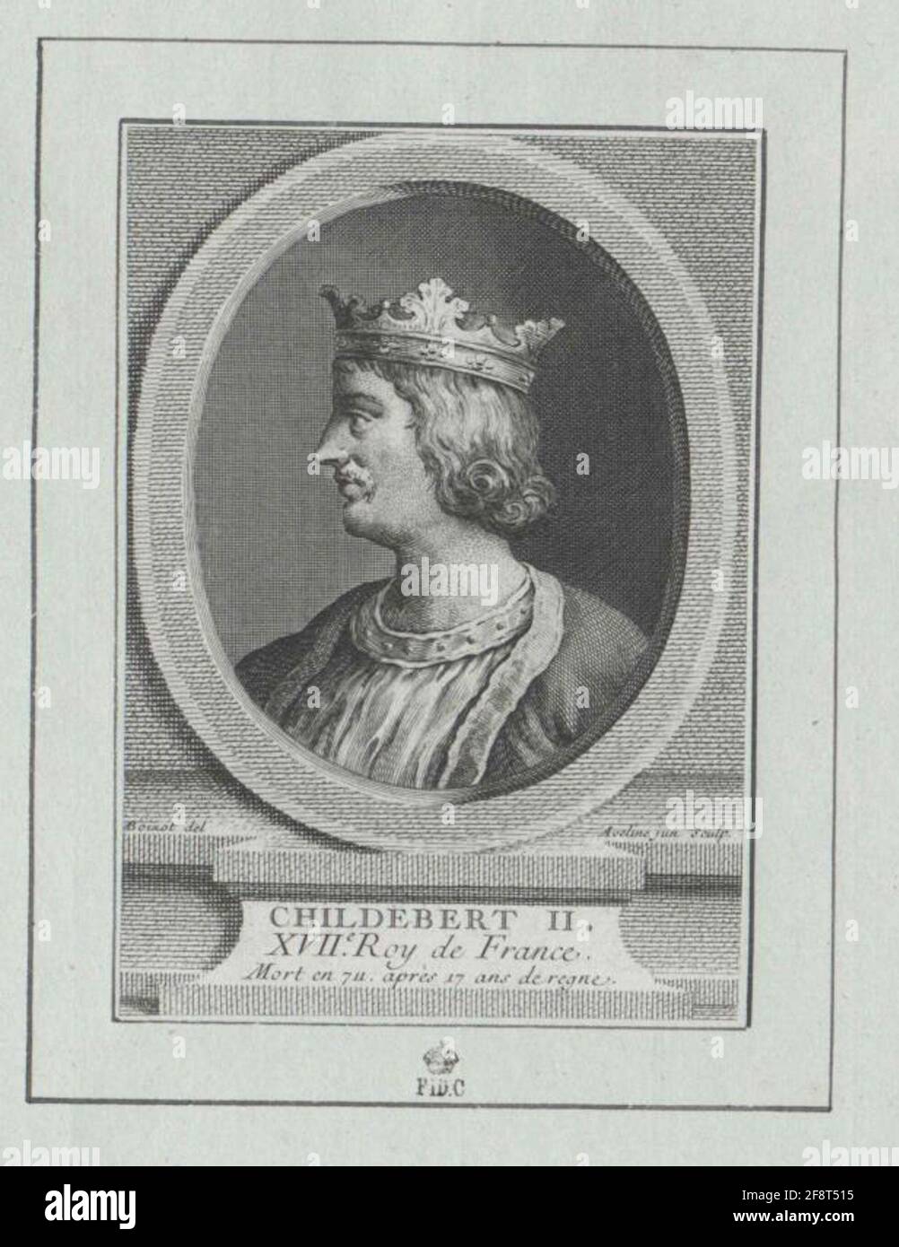 Childebert III., King of Franconia Stock Photo - Alamy