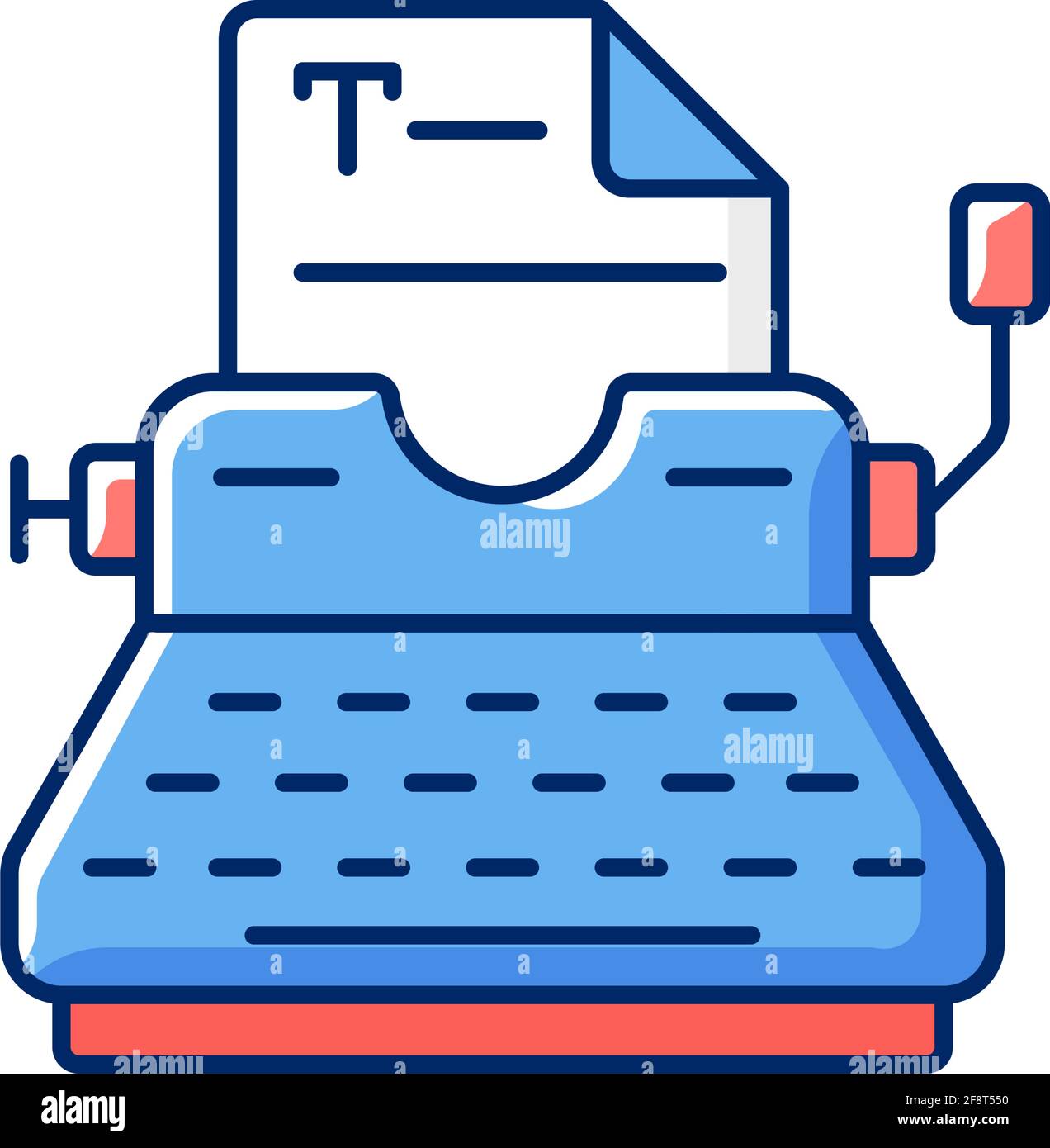 Typewriter line illustration writing Cut Out Stock Images & Pictures ...