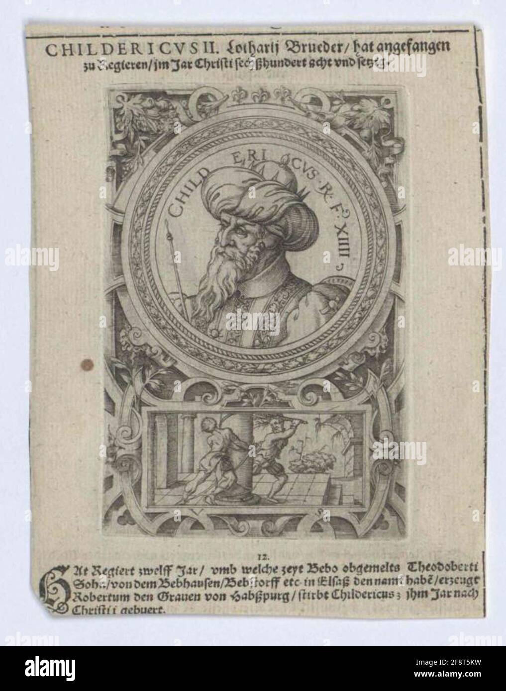 Childerich II., King of Swiss francs Stock Photo - Alamy