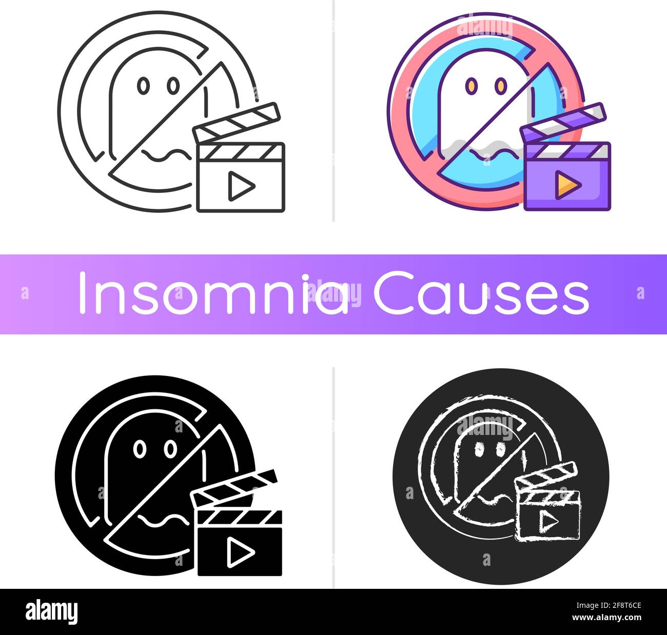 No horror movies icon Stock Vector Image & Art - Alamy