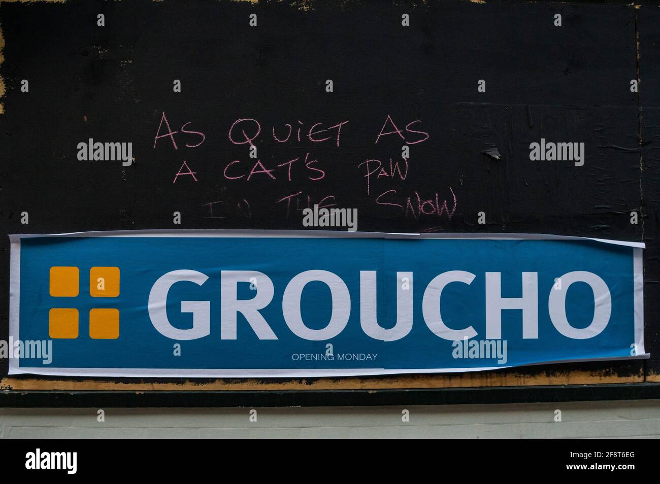 Groucho club sign hi-res stock photography and images - Alamy