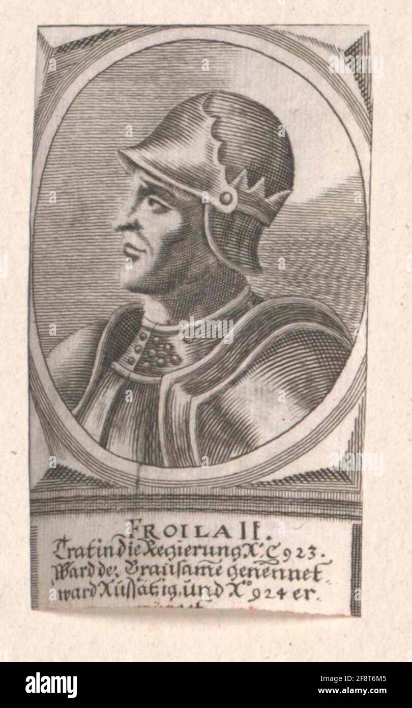 Fruela II, the outstanding, king of Asturias and León Stock Photo - Alamy