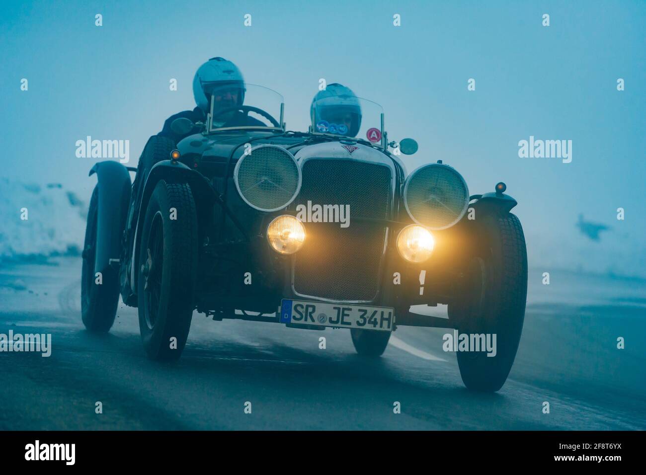 fuscher toerl, austria, 25 sep 2015, vintage alvis roadster at the ...