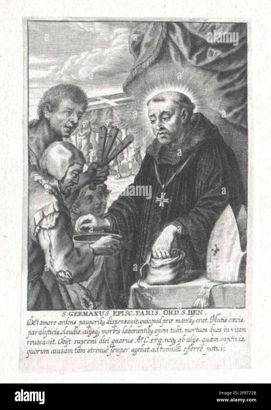 Germanus of Paris, Saint Stock Photo - Alamy