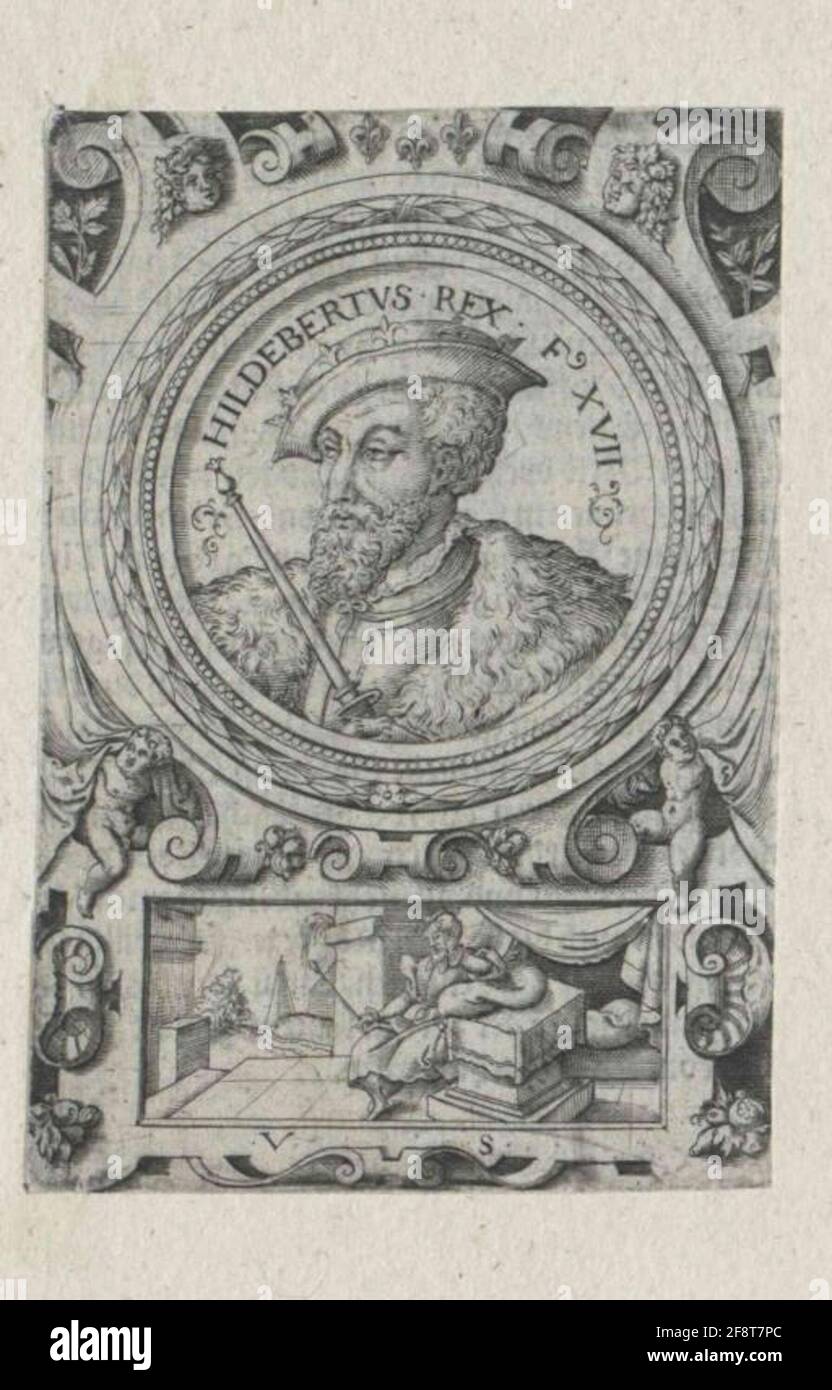 Childebert III., King of the Franconia Stecher: Solis, Virgilius (the ...