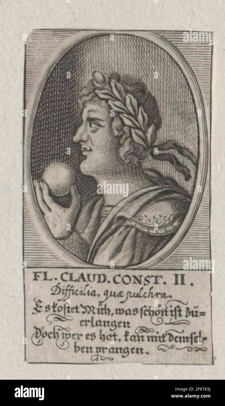 Konstantin II., Roman Emperor Stock Photo - Alamy