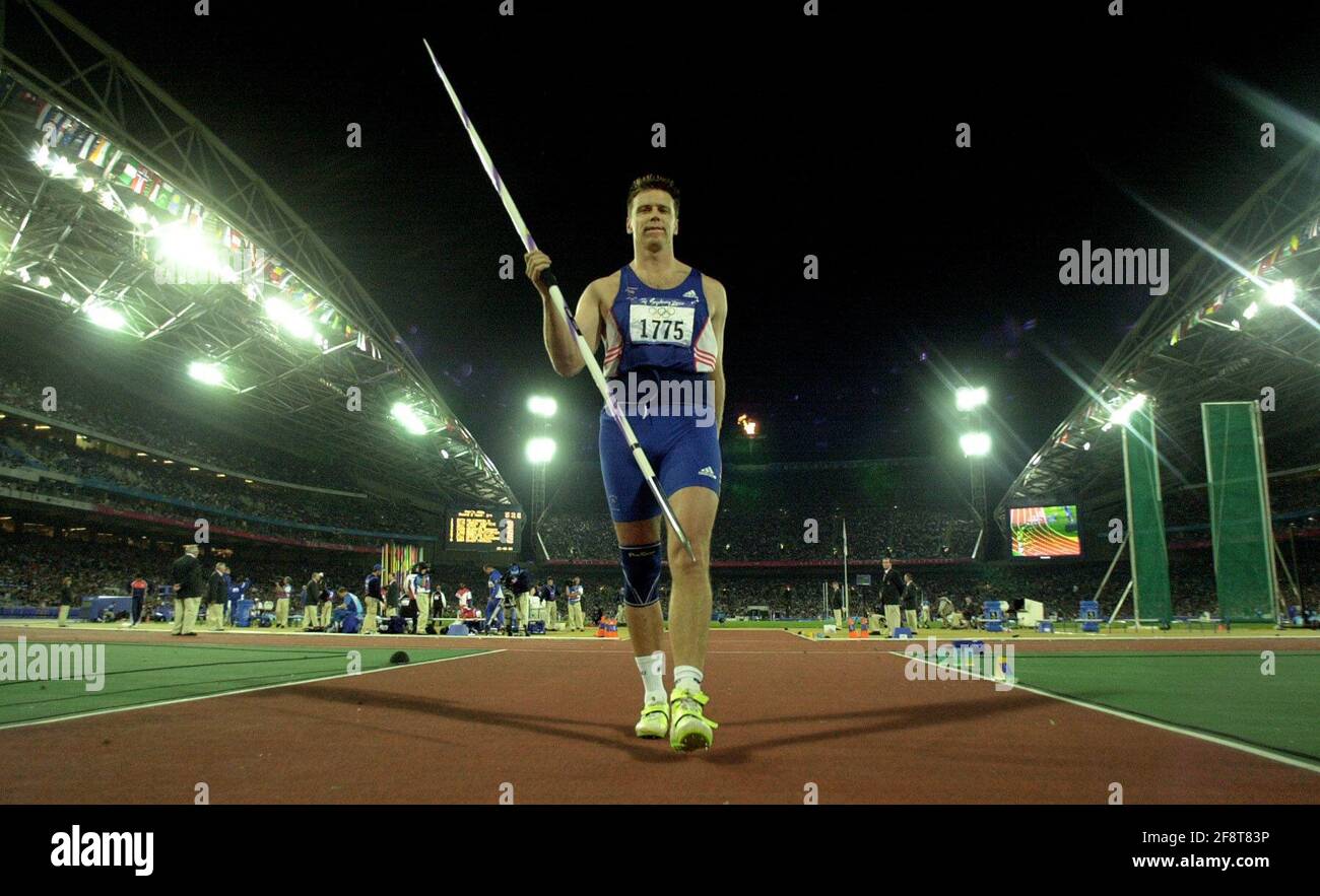 SEPT 2000 STEVE BACKLEY SYDNEY OLYMPIC GAMES ATHLETICS STEVE BACKLEY ...