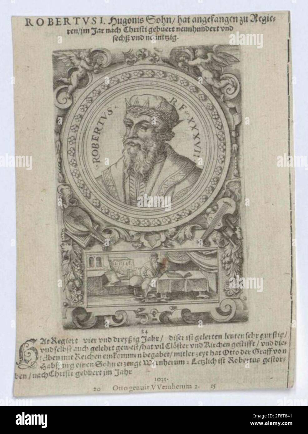 Robert II of the pious, king of France Stock Photo - Alamy