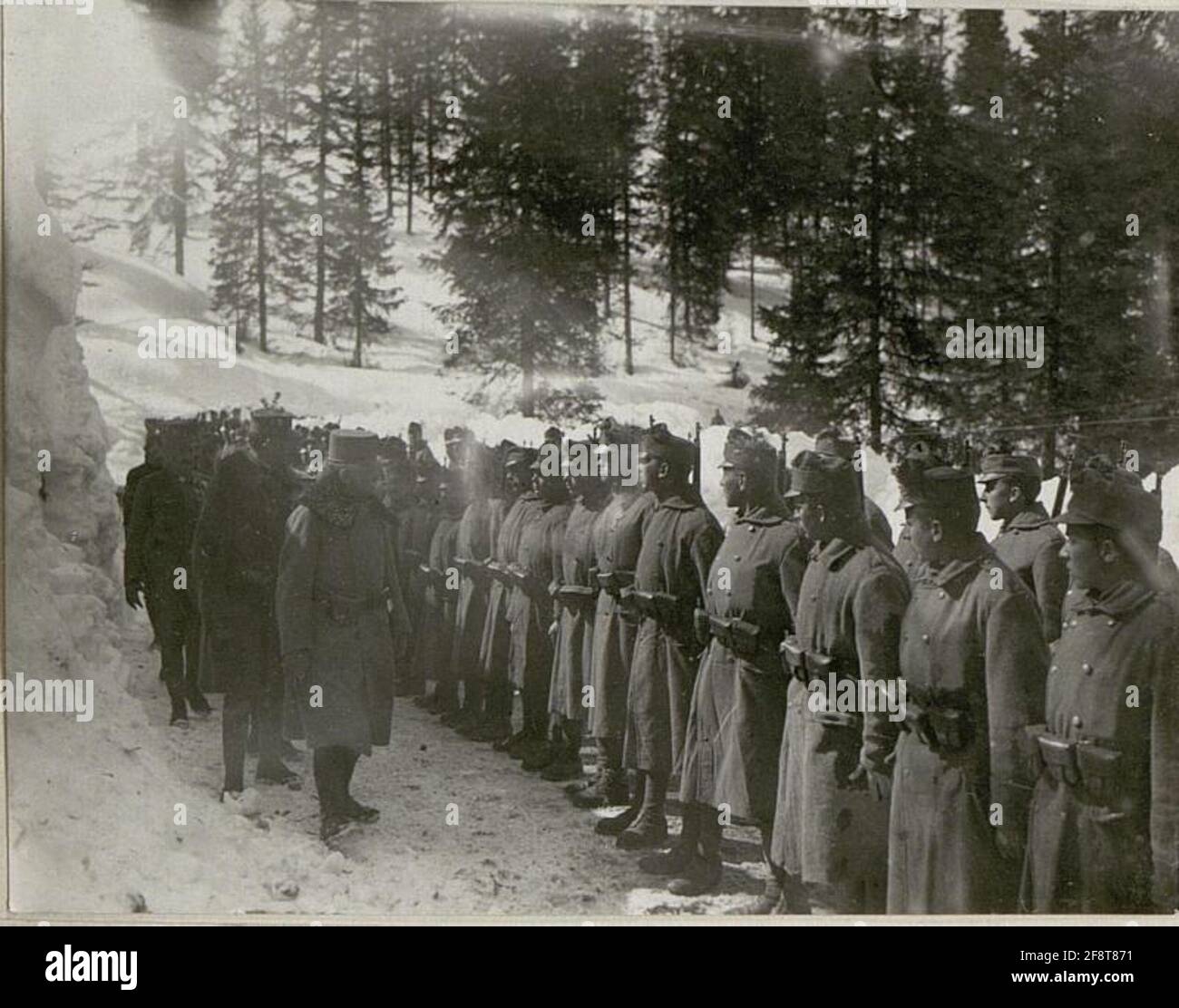 Inspecting the J. Regiment No.14.Schricht Excellence Conrad v.ötzendorf ...