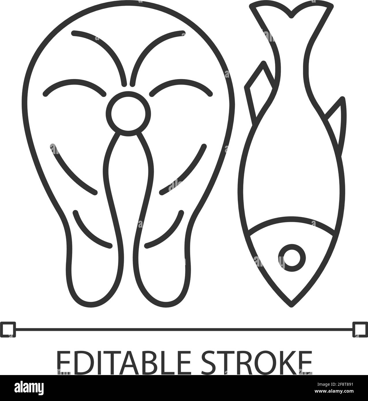 Eating salmon fish Black and White Stock Photos & Images - Alamy