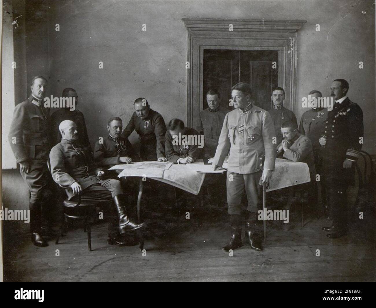 Staff of the 3rd Army Command with Excellence of Kövess Stock Photo - Alamy