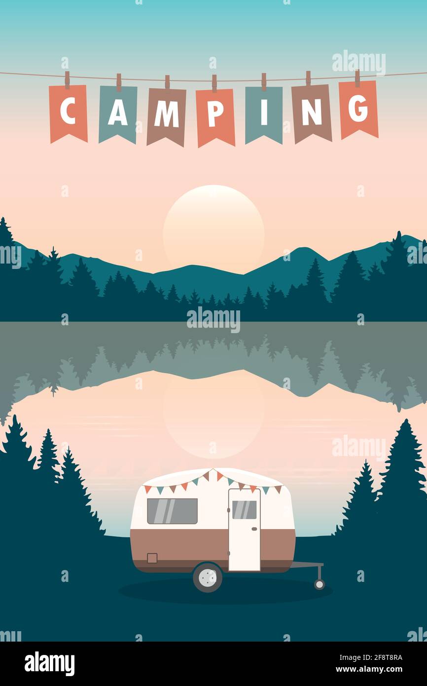 Happy family road trip Stock Vector Images - Alamy