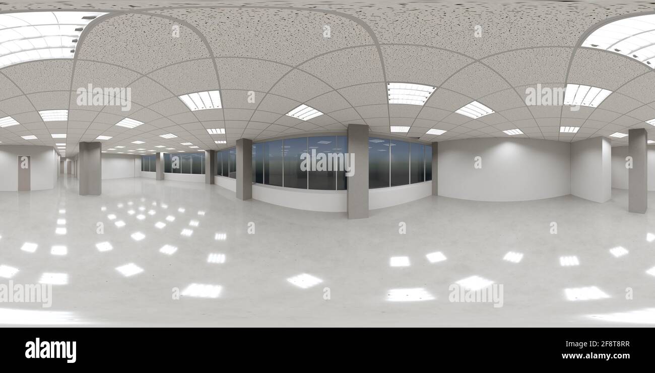 interior visualization, spherical panorama, 3D illustration Stock Photo ...