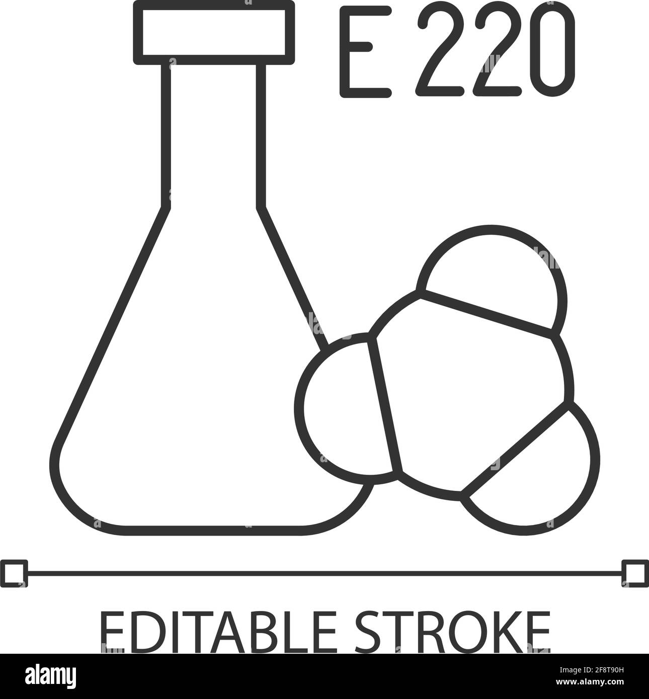 Sulphites linear icon Stock Vector Image & Art - Alamy