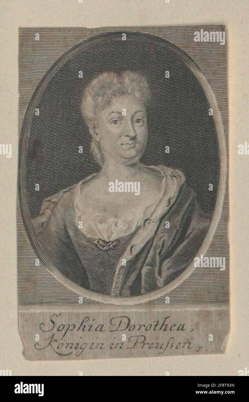 Sophie Dorothea, Princess of England Stecher: Bernigeroth, Martin Stock Photo - Alamy