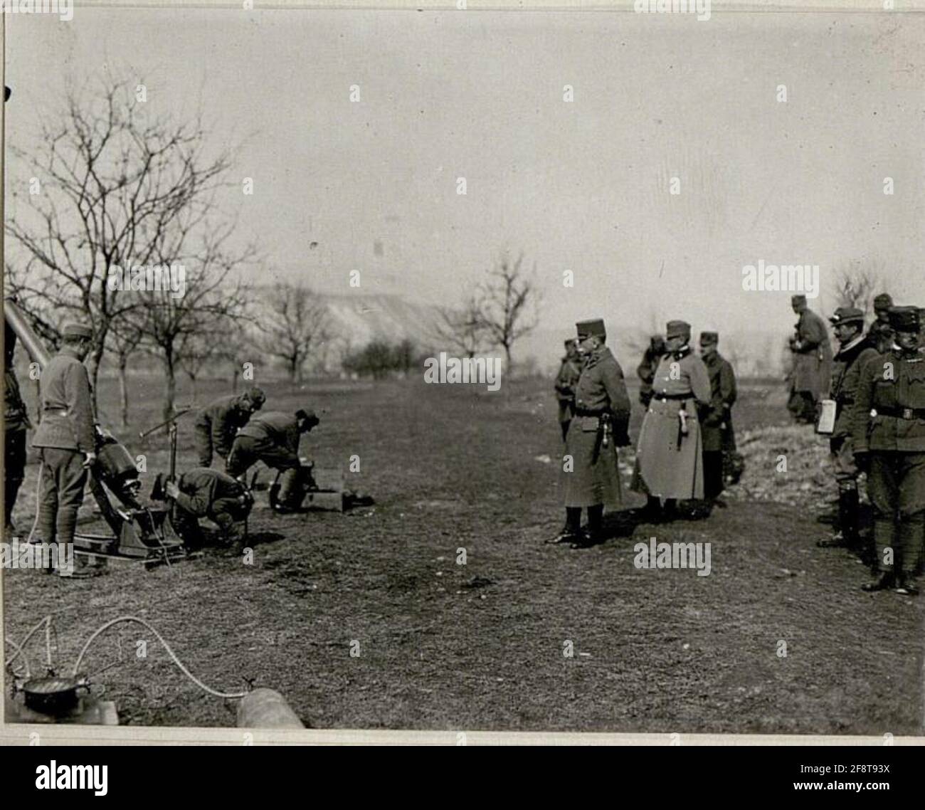 Mine launcher in activity in Selva at Levico Stock Photo - Alamy