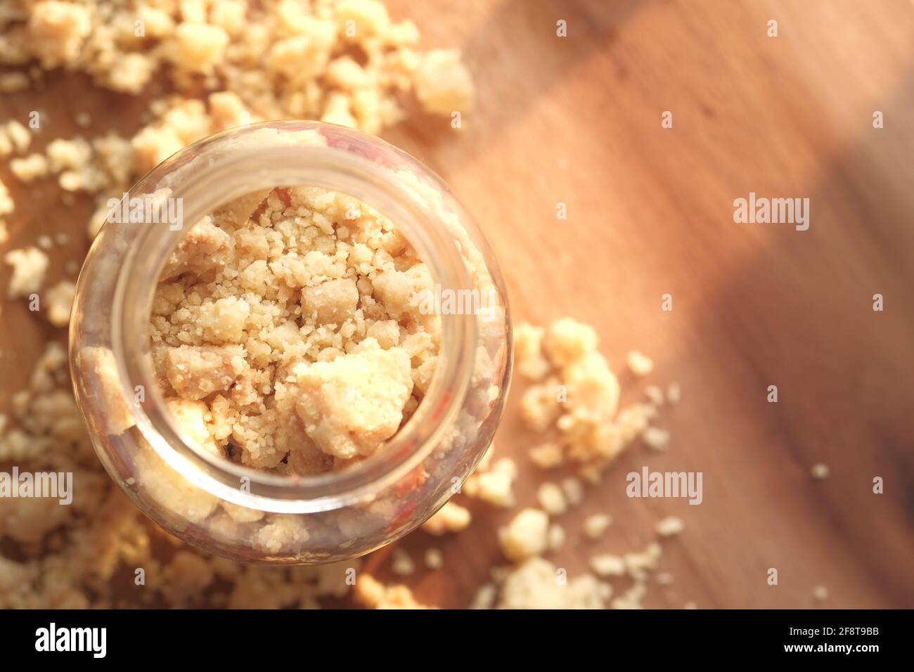 cheese cakes parfait and crumble in a jar Stock Photo - Alamy