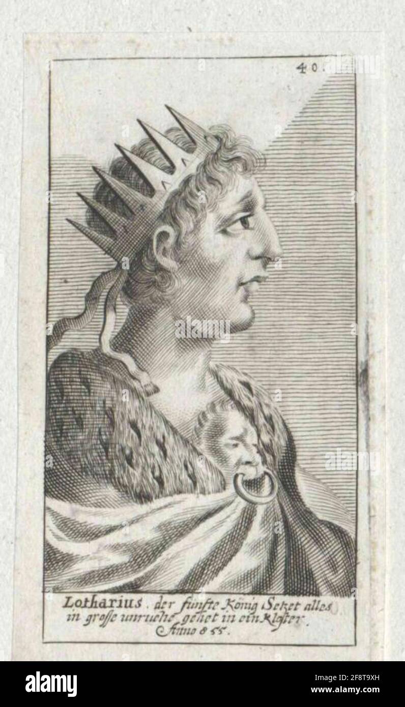 Lothar I., Roman Emperor Stock Photo - Alamy