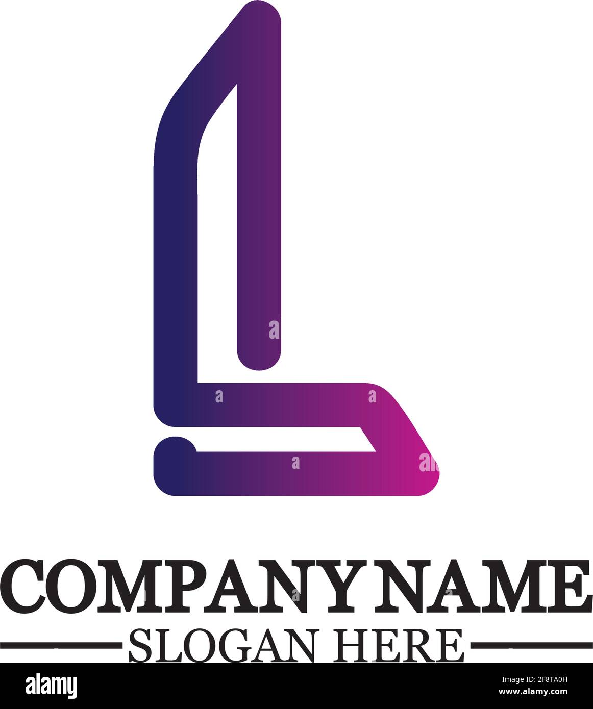 Letter L logo icon design template elements Stock Vector Image & Art ...