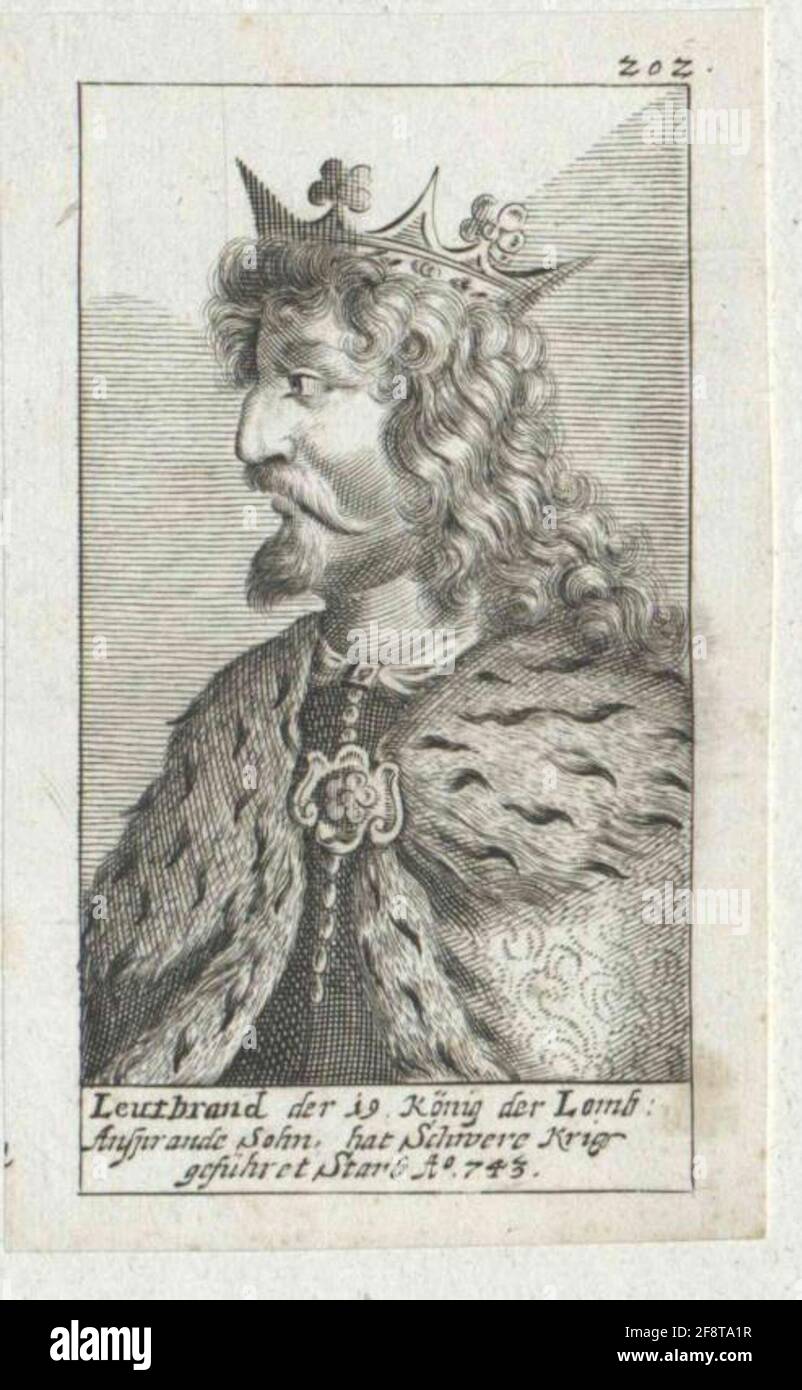 Liutprand, König There Langobarden Stock Photo - Alamy